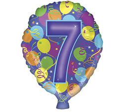 18" Happy Birthday Number "7* Foil Balloon – Non-Packaged