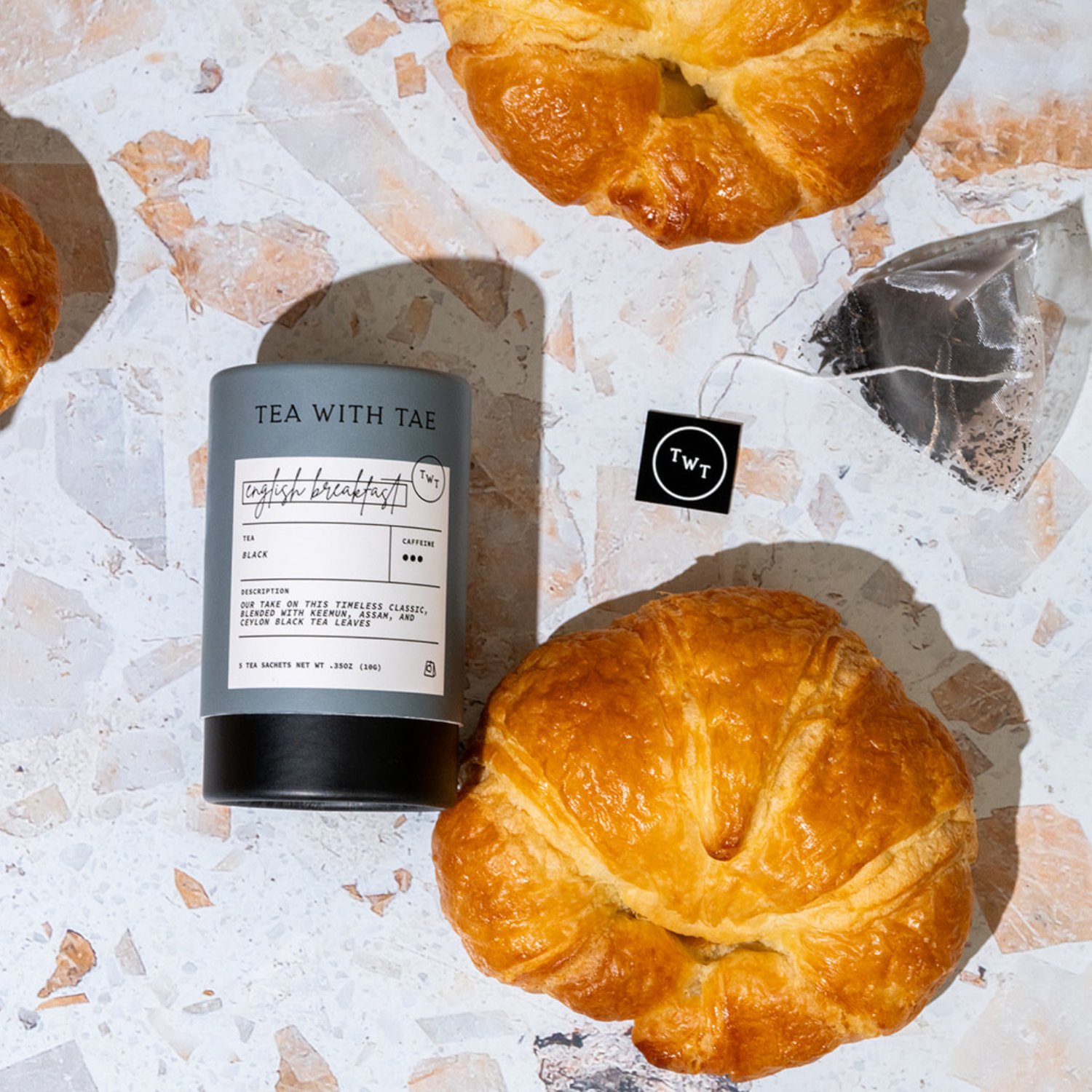 Tea With Tae English Breakfast Black Tea Mini Tea Tube Gift (5 tea bag